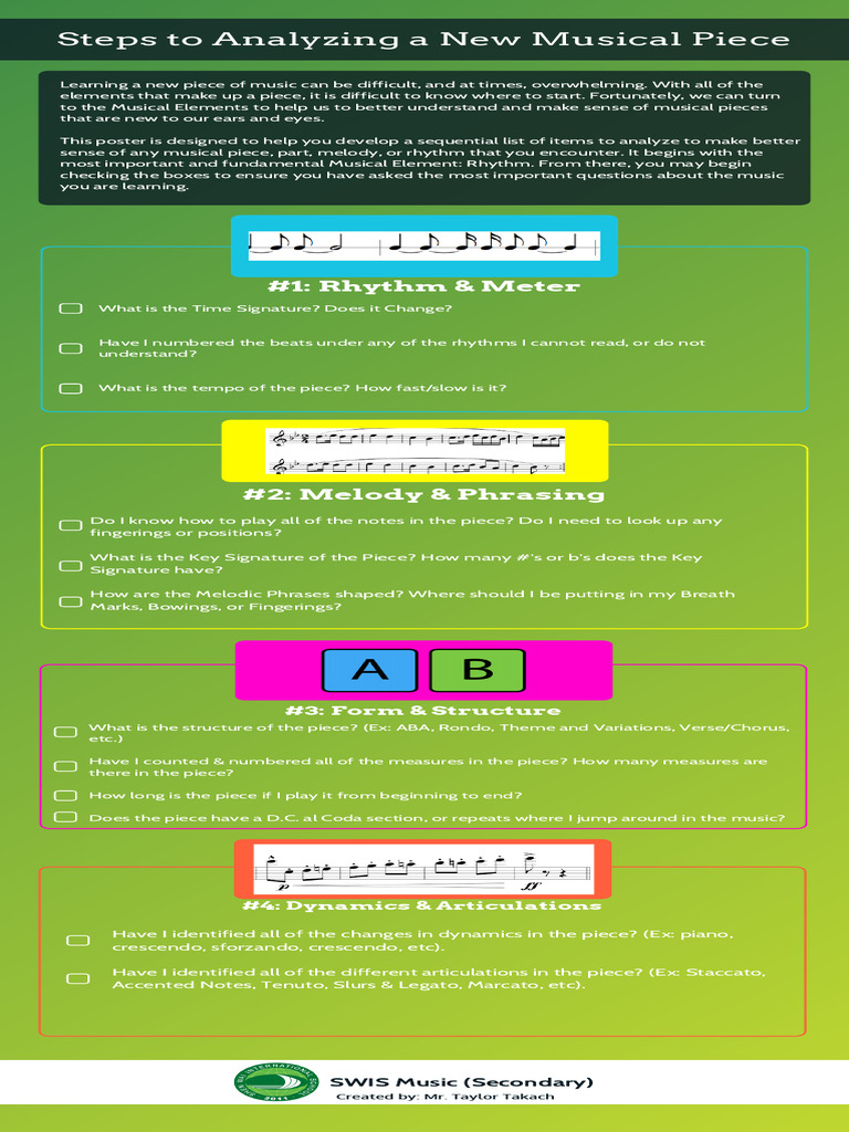 Steps to Analyze a Musical Piece | PDF