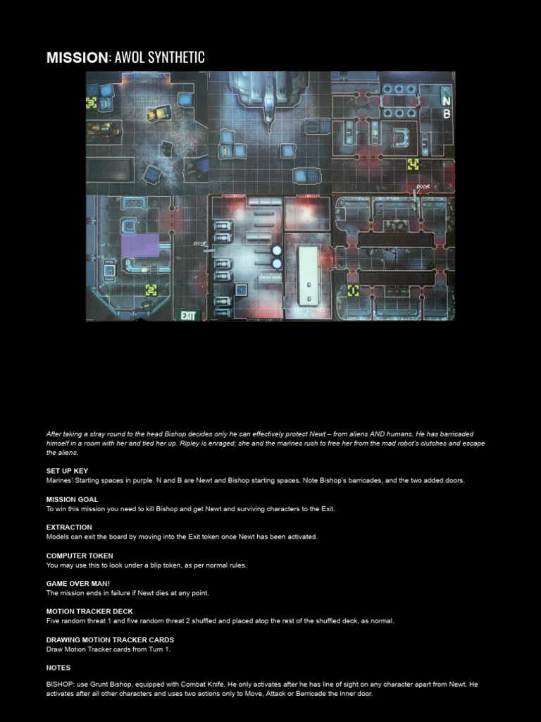 Aliens AGDITC Awol Synthetic Mission | PDF