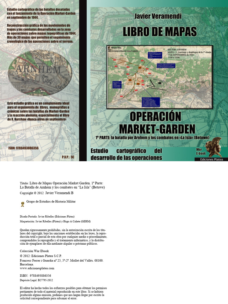 Ediciones Platea Libro Mapas Market Garden | PDF | Mapa | Cartografía