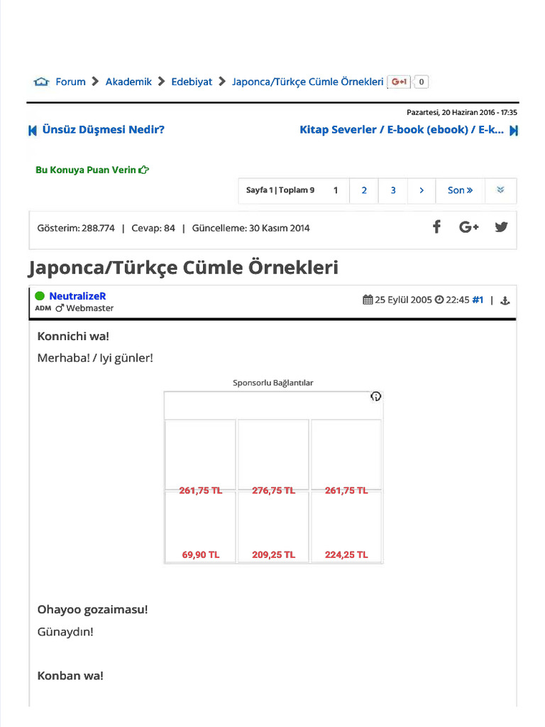 Japonca Trke | PDF