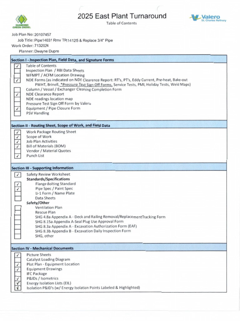 2025 Valero East Plant Turnaround Plan | PDF | Nondestructive Testing ...