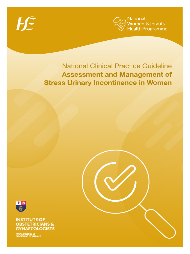 Stress Urinary Incontinence Guidelines | PDF | Urinary Incontinence ...