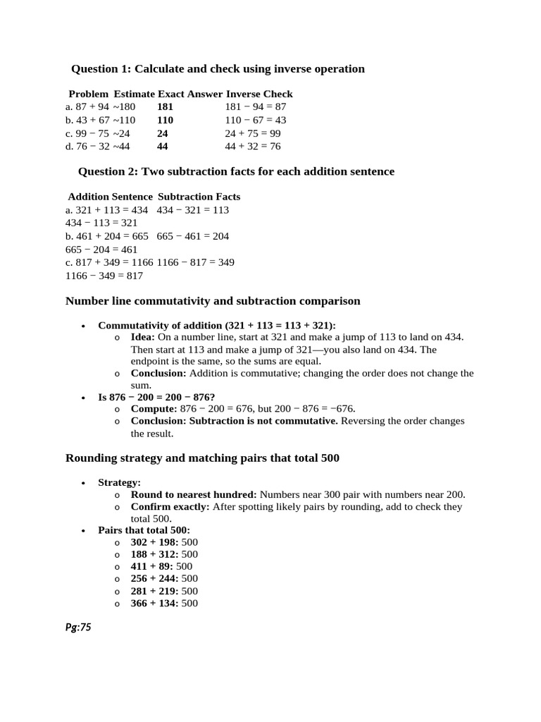 Grade 3 Addition and Subtraction | PDF | Subtraction | Numbers