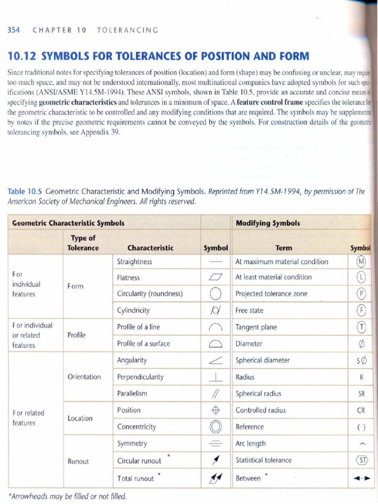 Chapter 6C Geometric Tolerances | PDF | Engineering Tolerance | Geometry