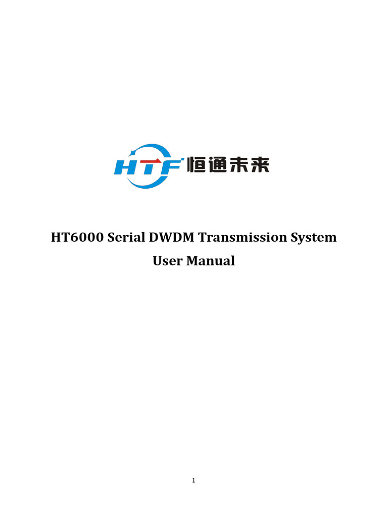 DWDM HT6000 DWDM Optical Transmission System V3 | PDF | Wavelength ...