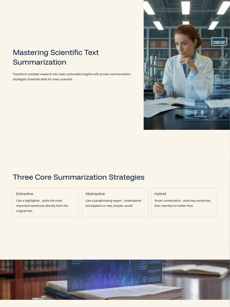Mastering Scientific Text Summarization 1 | PDF | Photosynthesis