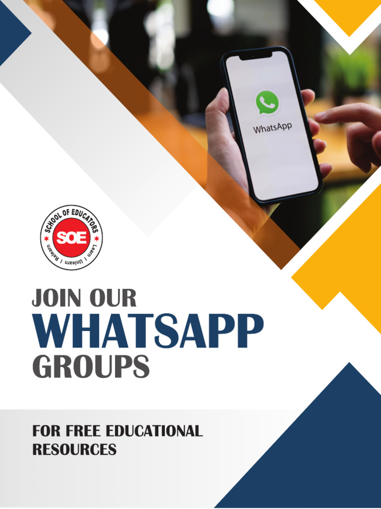 Join Whatsapp Groups For Free Educational Resources by School of ...