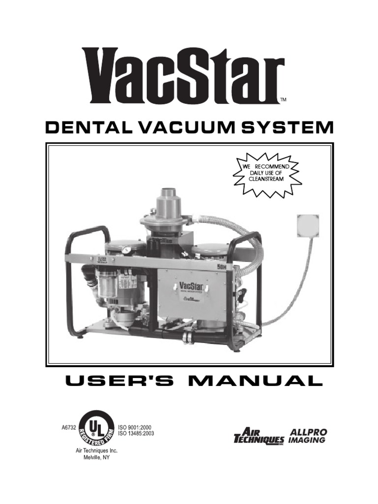 VacStar OP Manual 55151 RevJ | Vacuum | Pump