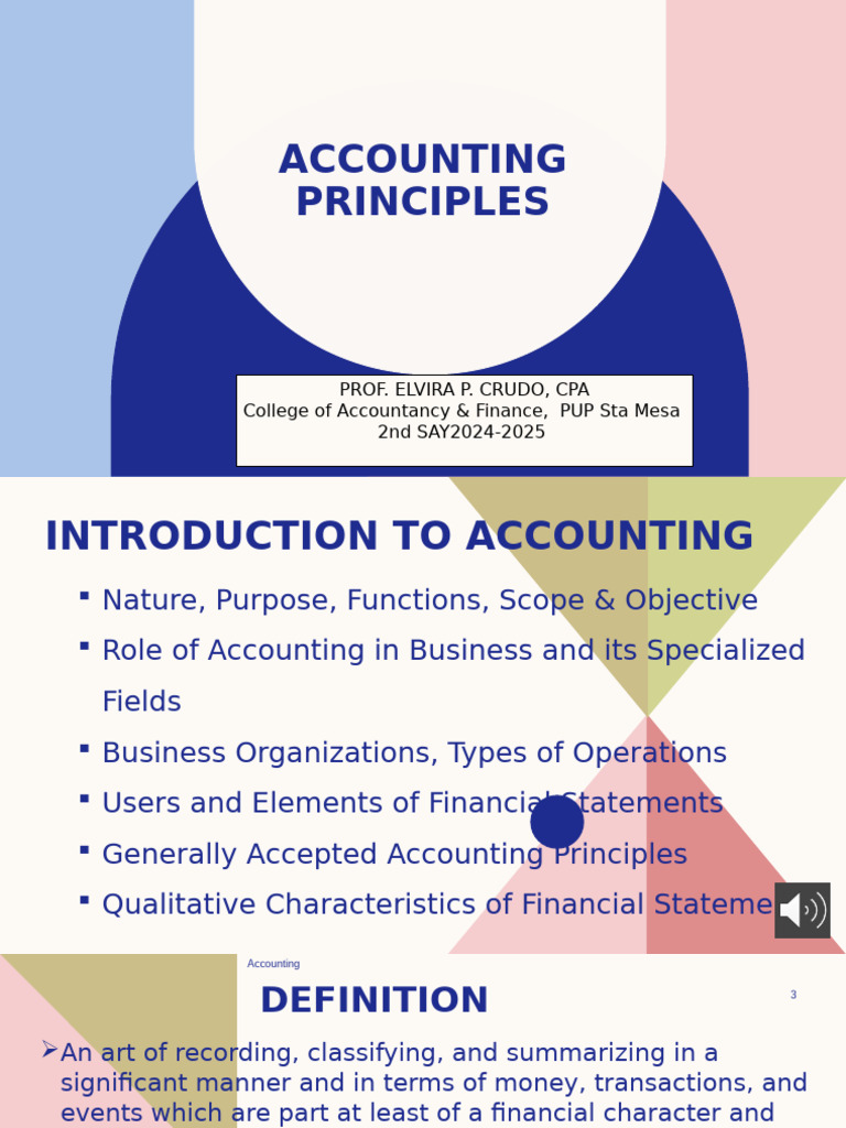 Introduction to Accounting Principles | PDF | Audit | Partnership