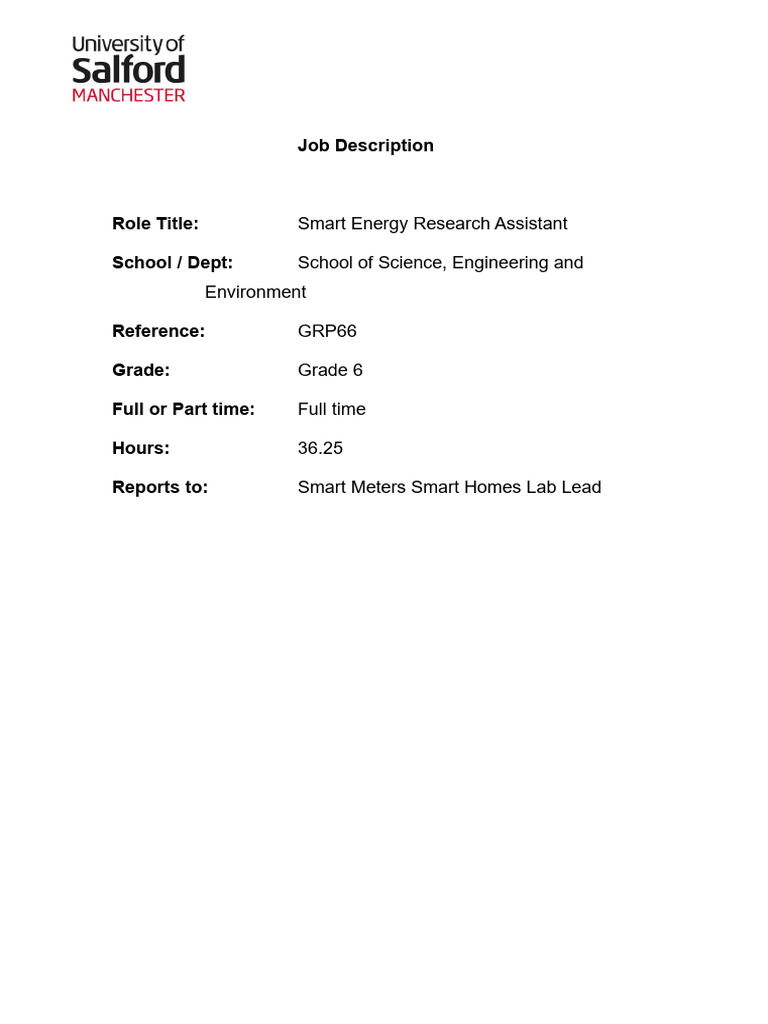 Smart Energy Research Assistant Role | PDF | Internet Of Things ...