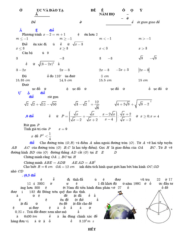 De Cuoi Hoc Ky 1 Toan 9 Nam Hoc 2024 2025 So GDDT Bac Ninh | PDF