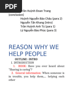 The Importance of Helping Others | PDF | Essays | Psychology