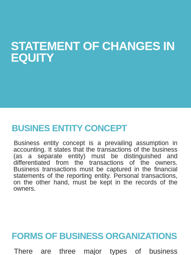 Business Entity Concepts in the Philippines | PDF | Equity (Finance ...