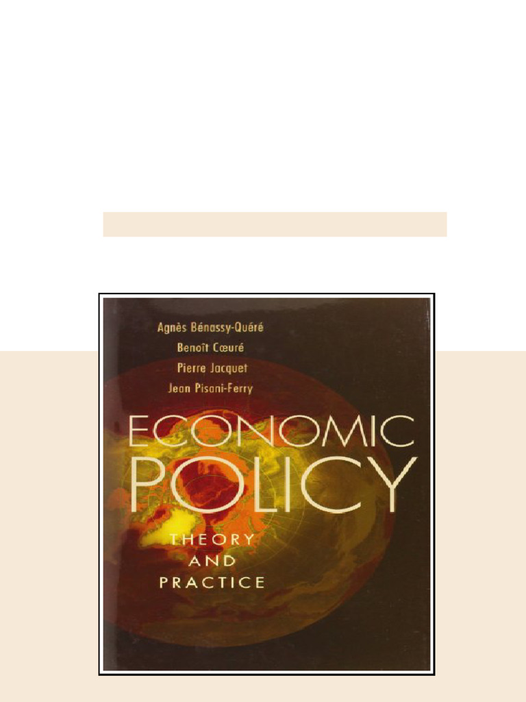 (Ebook) Economic Policy: Theory and Practice by Agnès Bénassy-Quéré ...