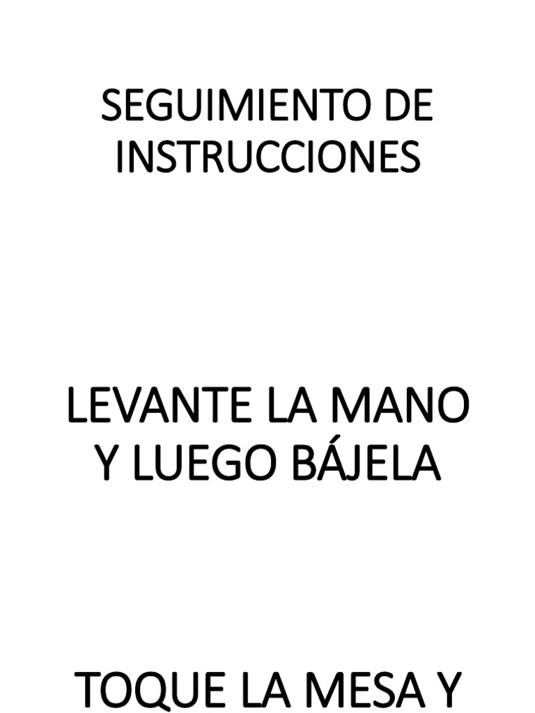 Instrucciones de Seguimiento Interactivo | PDF