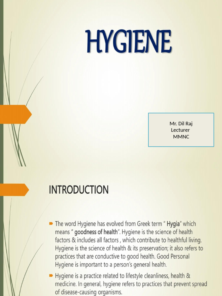 Hygiene | PDF