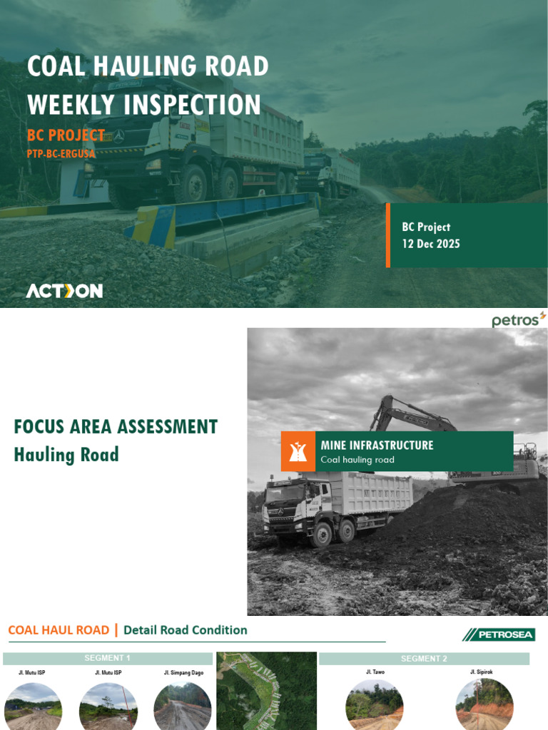 Weekly Coal Haul Road Inspection Report | PDF | Chess Theory | Chess