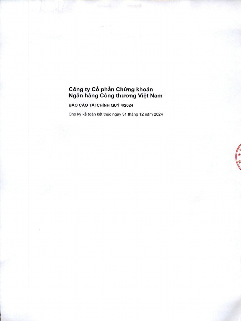 20250117 CTS Bao Cao Tai Chinh Quy IV Nam 2024 | PDF