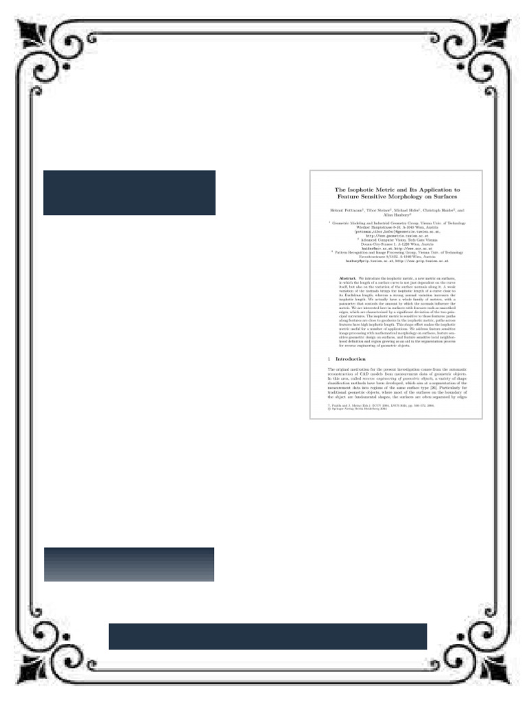 LNCS 3024 The Isophotic Metric and Its Application to Feature Sensitive ...
