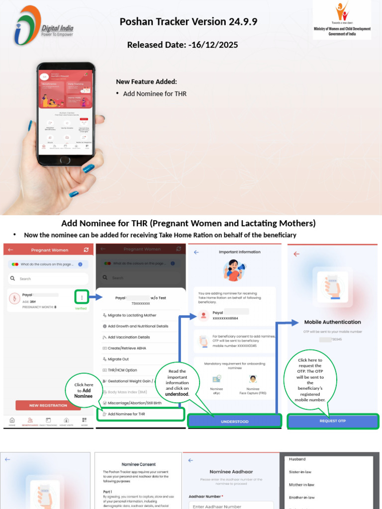 Poshan Tracker 24.9.9 New Updates | PDF