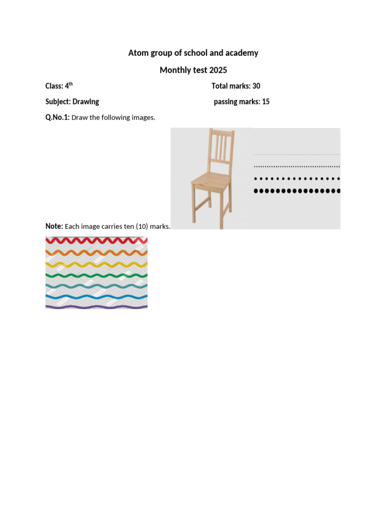 Class 4th Drawing | PDF
