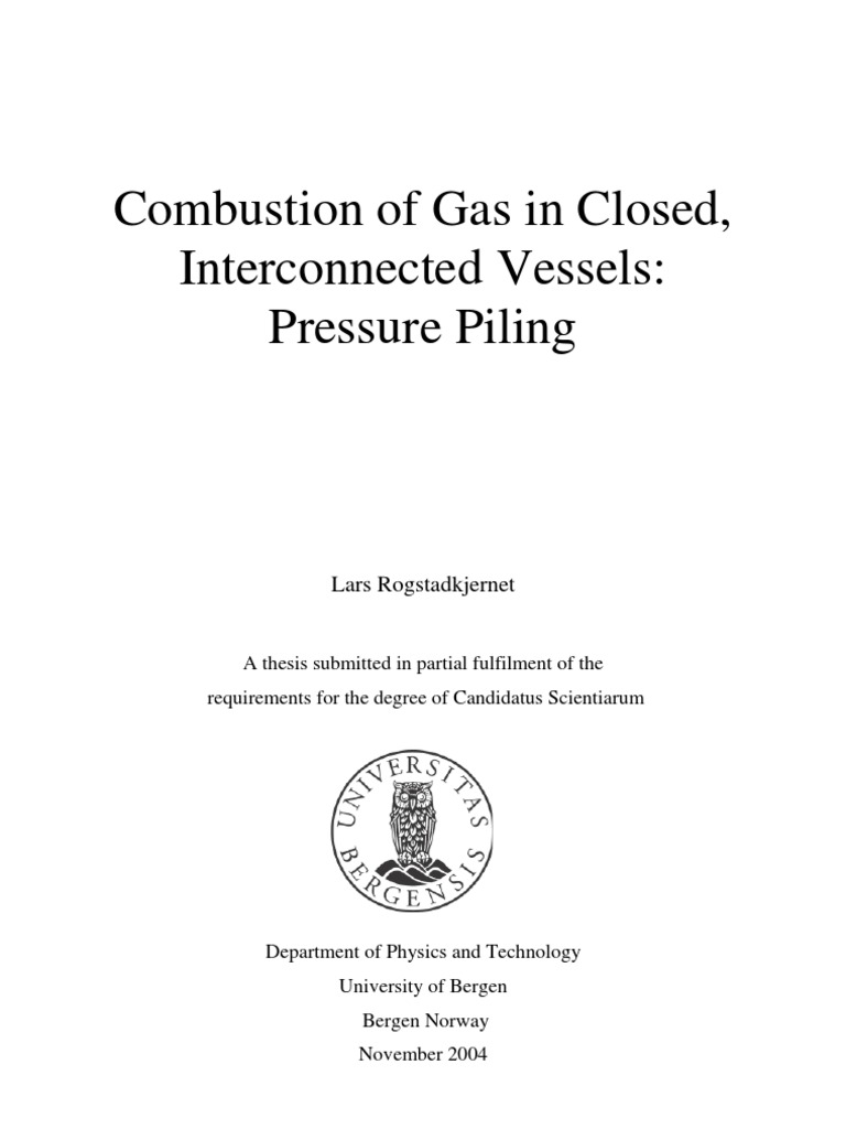 Pressure Piling | PDF | Combustion | Gases