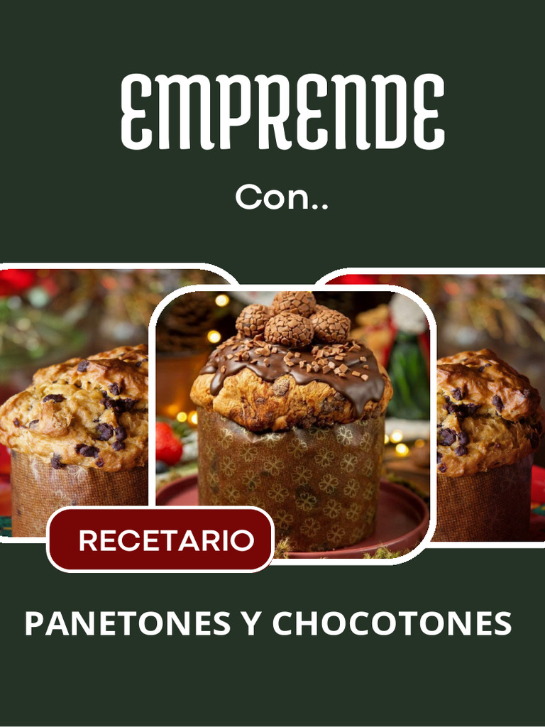 Panetones y chocotones Gourmet (6) | PDF | Chocolate | Alimentos