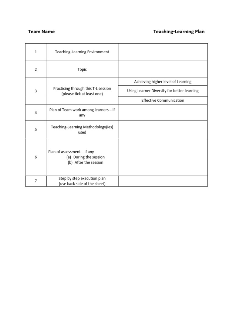 T-L Session Plan TGT PGT Iiti Nov2025 | PDF
