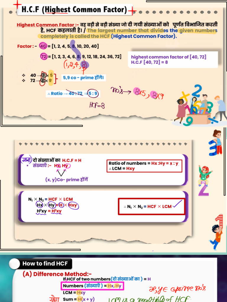 Class 6 LCM HCF | PDF