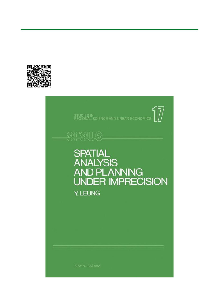 Spatial Analysis and Planning under Imprecision ISBN 9780444703903 ...