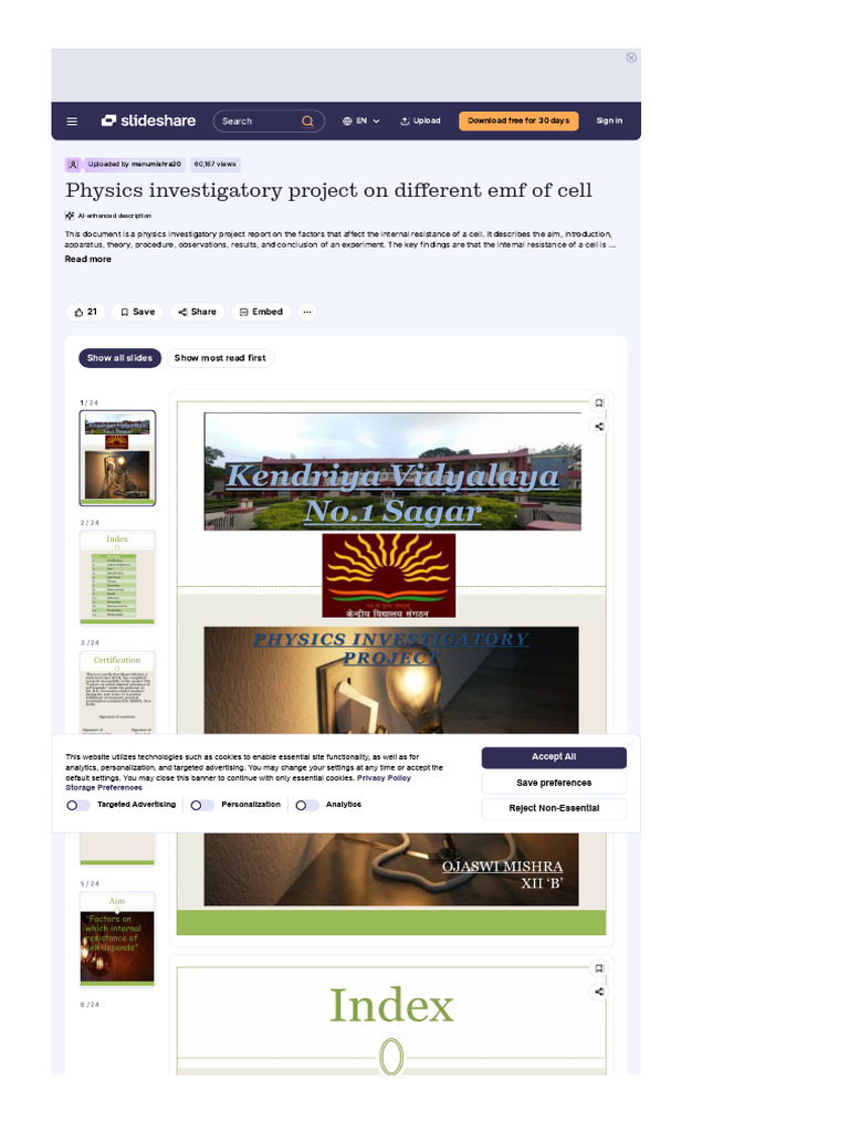 Www Slideshare Net Slideshow Physics Investigatory Project on Different ...