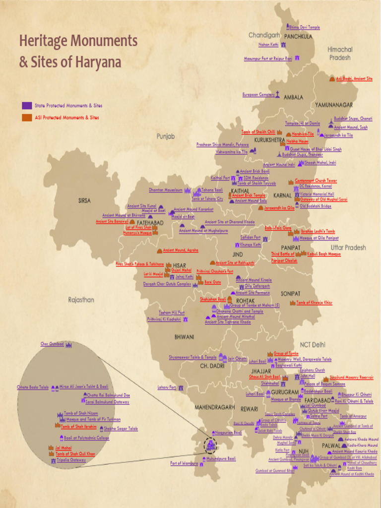 Heritage Monuments and Sites of Haryana | PDF