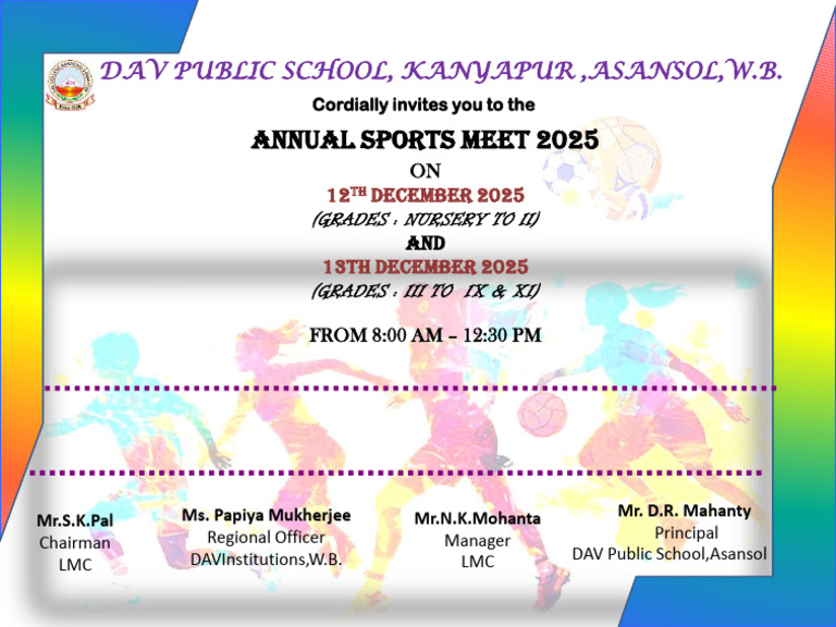 DAV Public School Annual Sports Meet 2025 | PDF