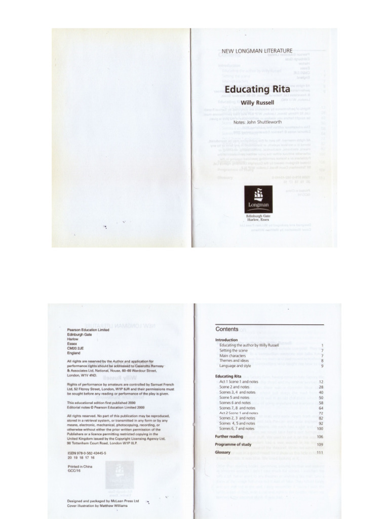 Educating Rita William Russell Compress | PDF