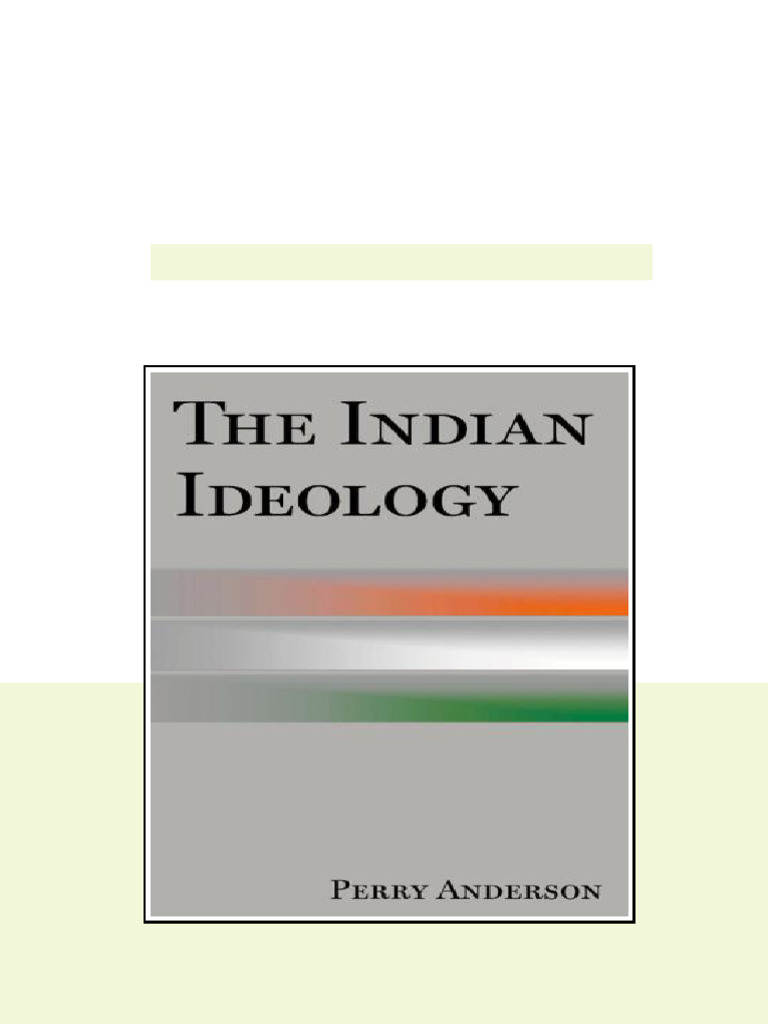 The Indian Ideology Paperback Perry Anderson available all format | PDF