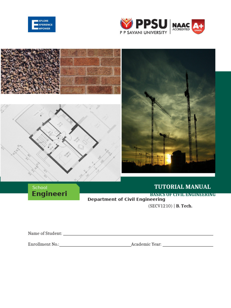 Civil Engineering Basics Tutorial Manual | PDF | Foot (Unit) | Surveying