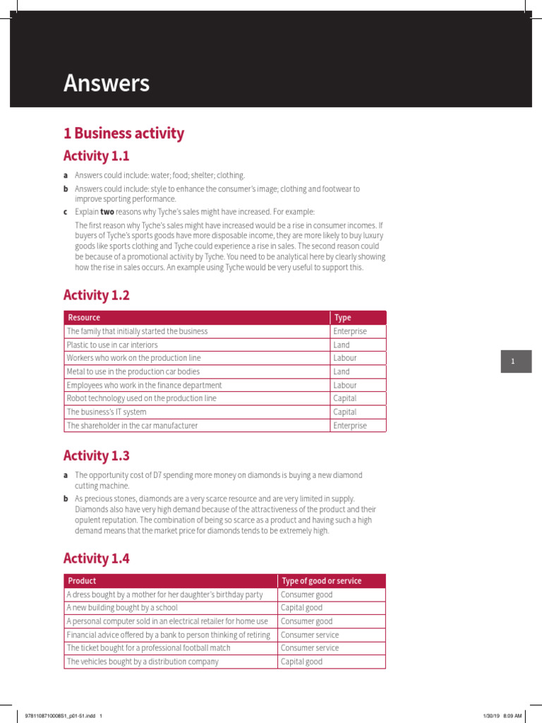 Cambridge IGCSE and O Level Business Studies Workbook Keys Www ...