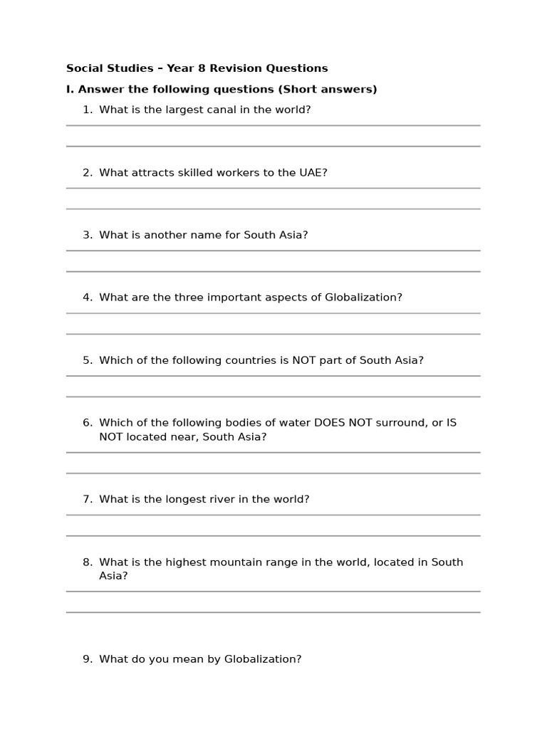 Social Studies | PDF