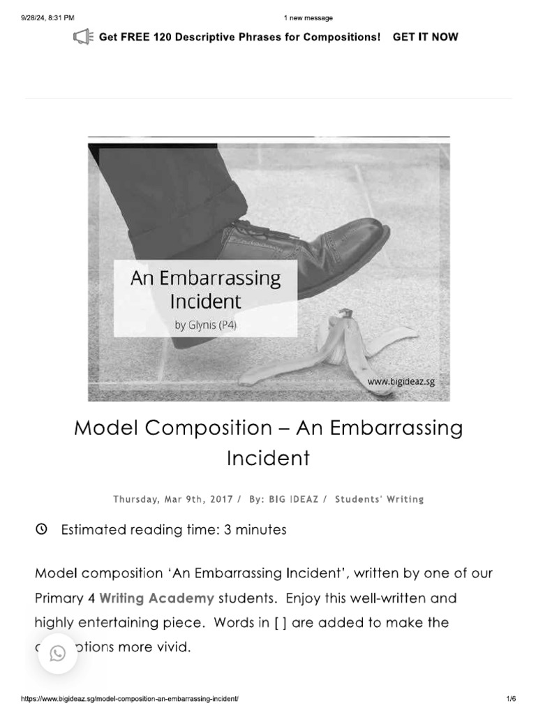 Model Compo Embarrasing Event | PDF