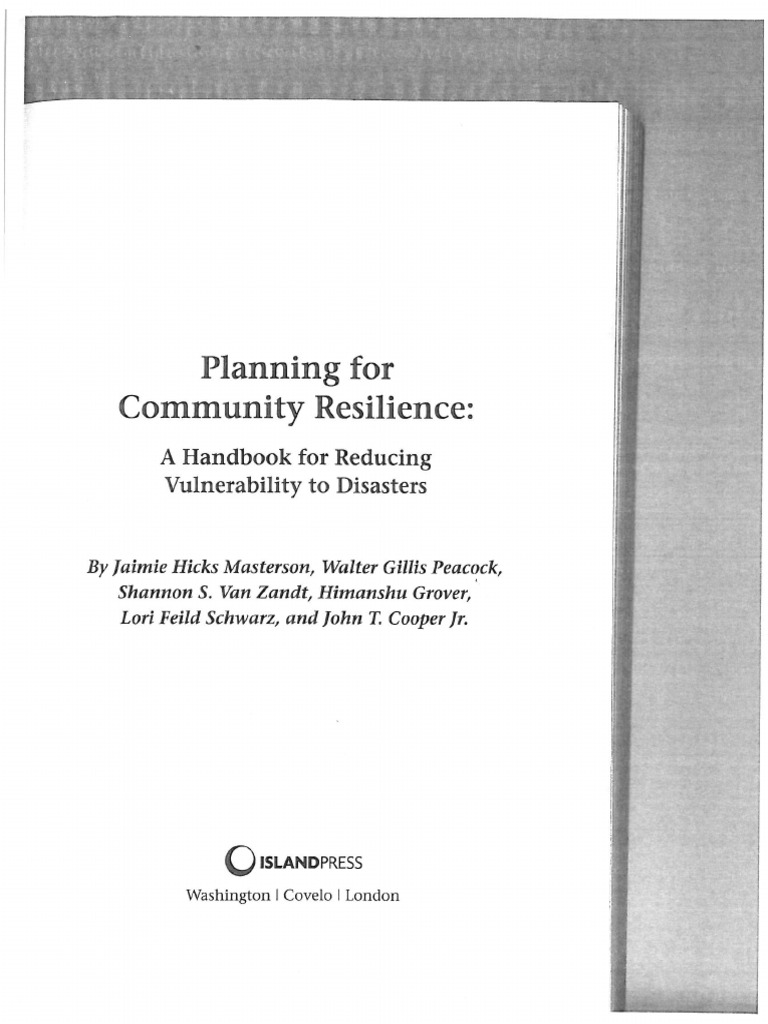Planning for Community Resilience Ch 2 | PDF