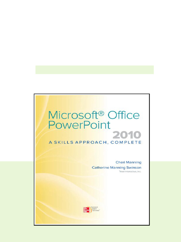 Microsoft Office Powerpoint 2010 Complete A Skills Approach Inc Triad ...