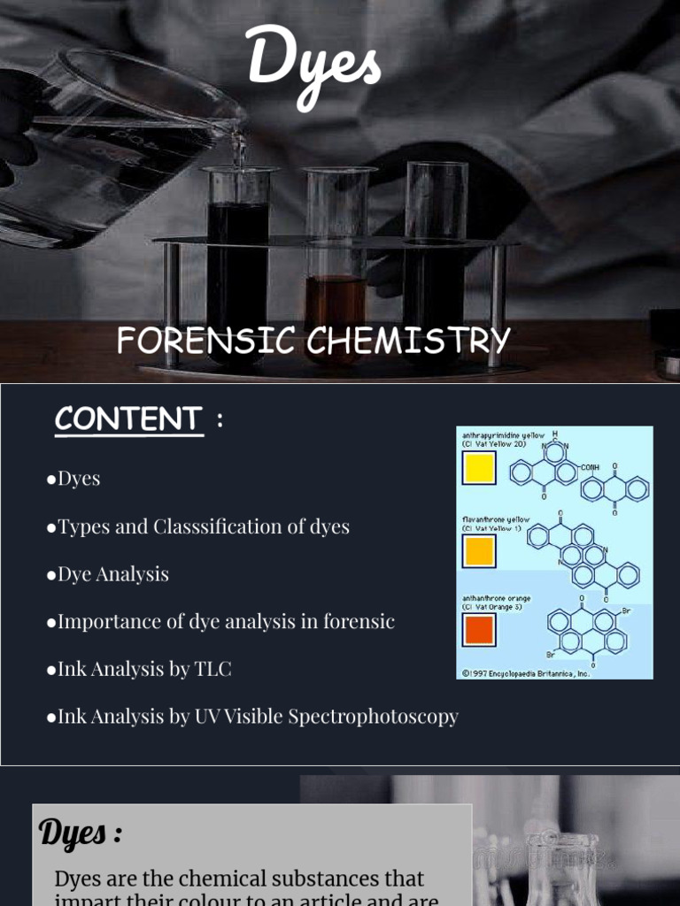 Dyes | PDF | Dye | Chromatography