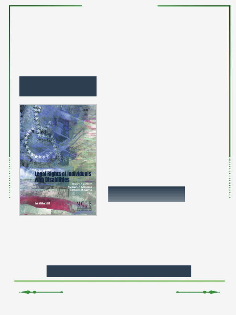 Legal Rights of Individuals with Disabilities 2nd Edition Stanley J ...