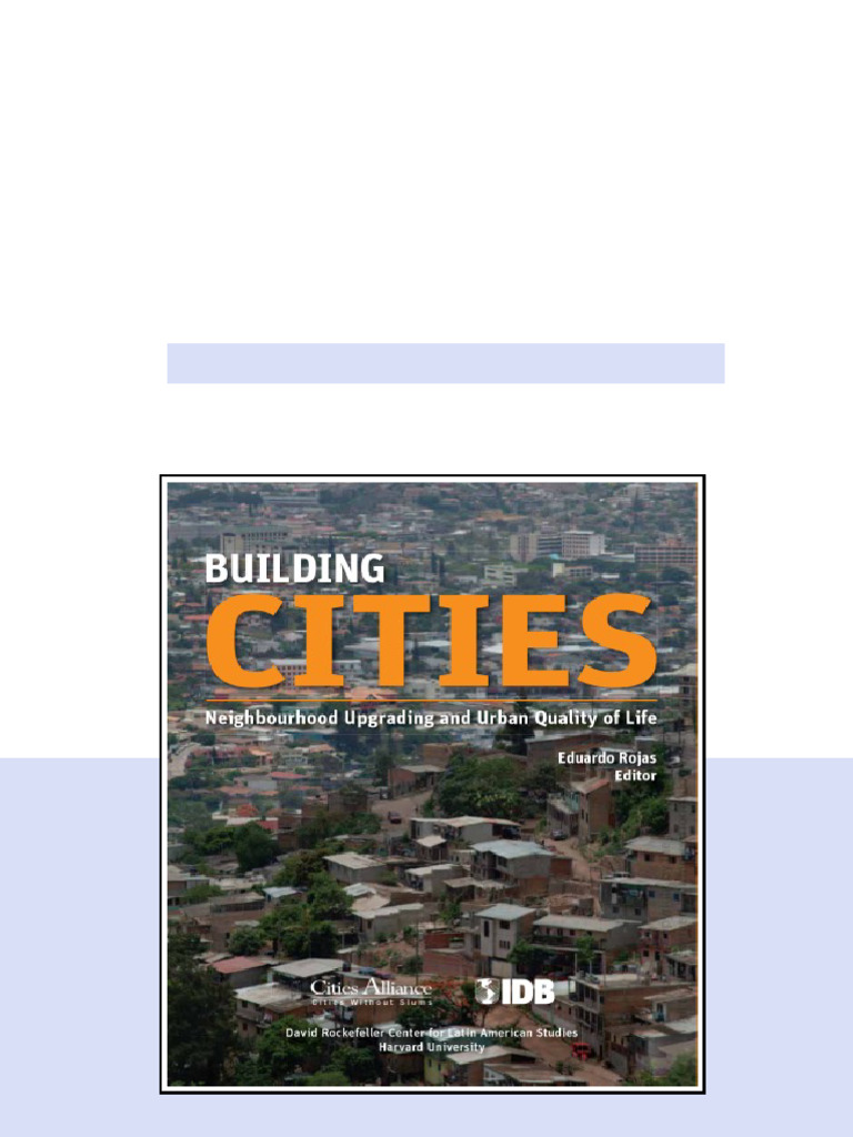 Building Cities Neighbourhood Upgrading And Urban Quality Of Life ...