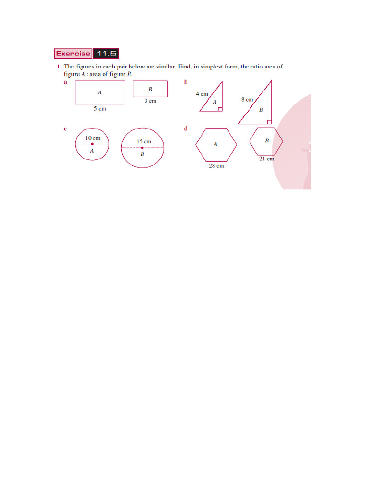 Area and Volume of Similar Shapes WS | PDF