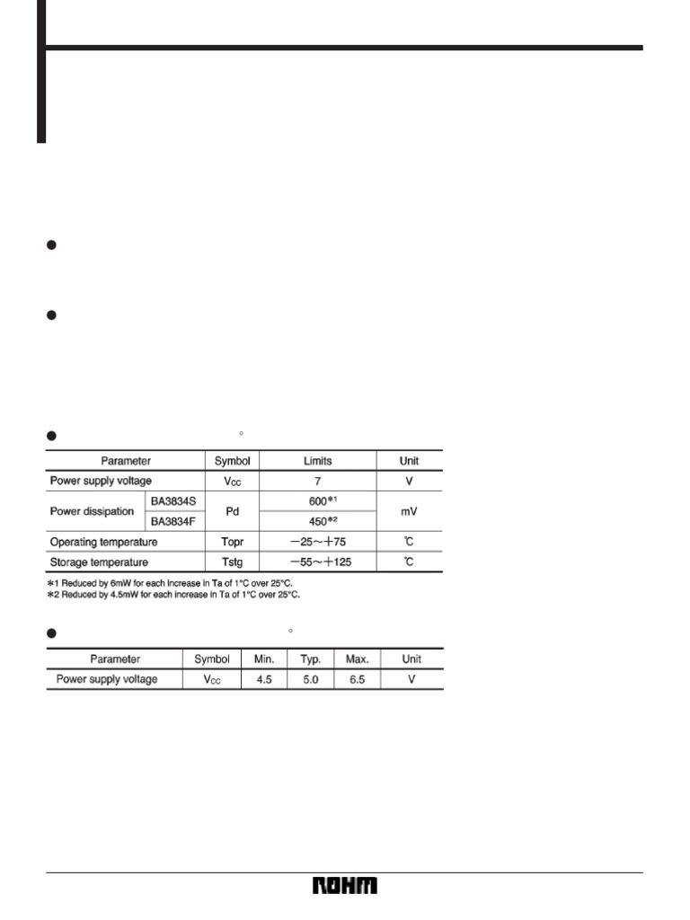 BA3834S, BA3834F Band-pass Filter for Spectrum Analyzer | PDF ...