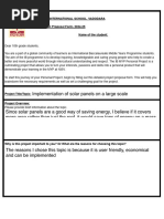 IB Personal Project Ideas 1 | PDF