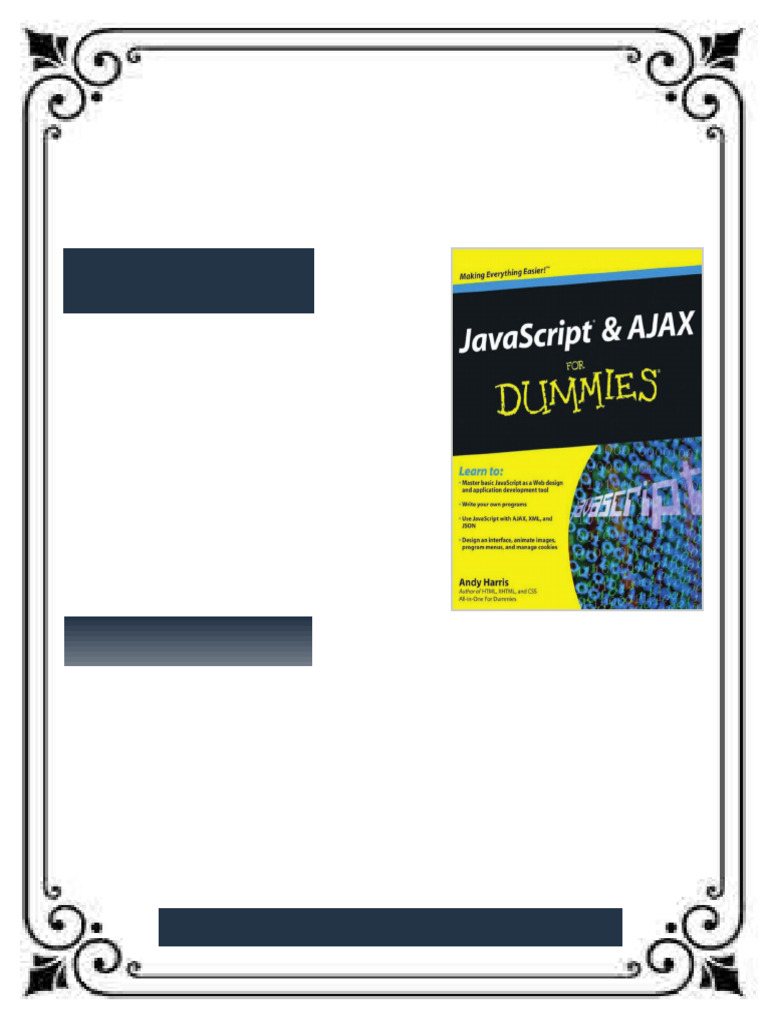 JavaScript and Ajax for Dummies 1st Edition by Andy Harris ISBN 0470417994 9780470417997 eBook ...