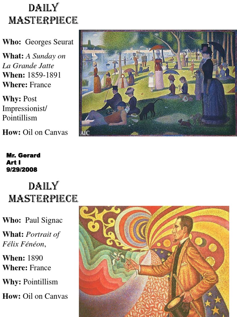 Lesson 6 - Pointillism | PDF