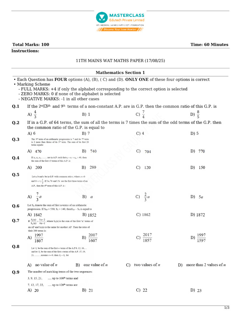 WAT SNS-827284-2025-08-14 15_23_16-question-paper (1) | PDF | Discrete ...